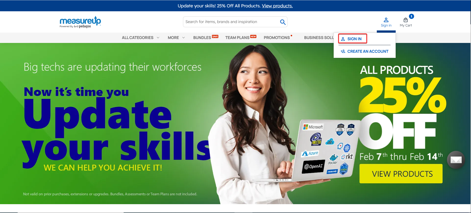 How to login to Measureup